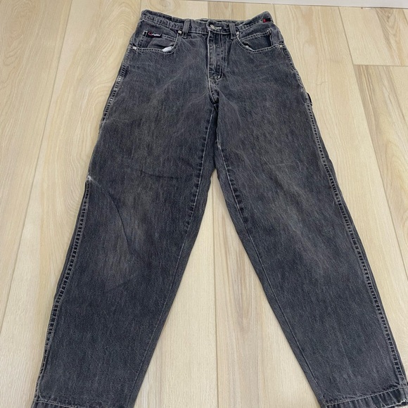 FUBU | Bottoms | Fubu Jeans Youth 4 Gray Wide Leg Streetwear Skater ...